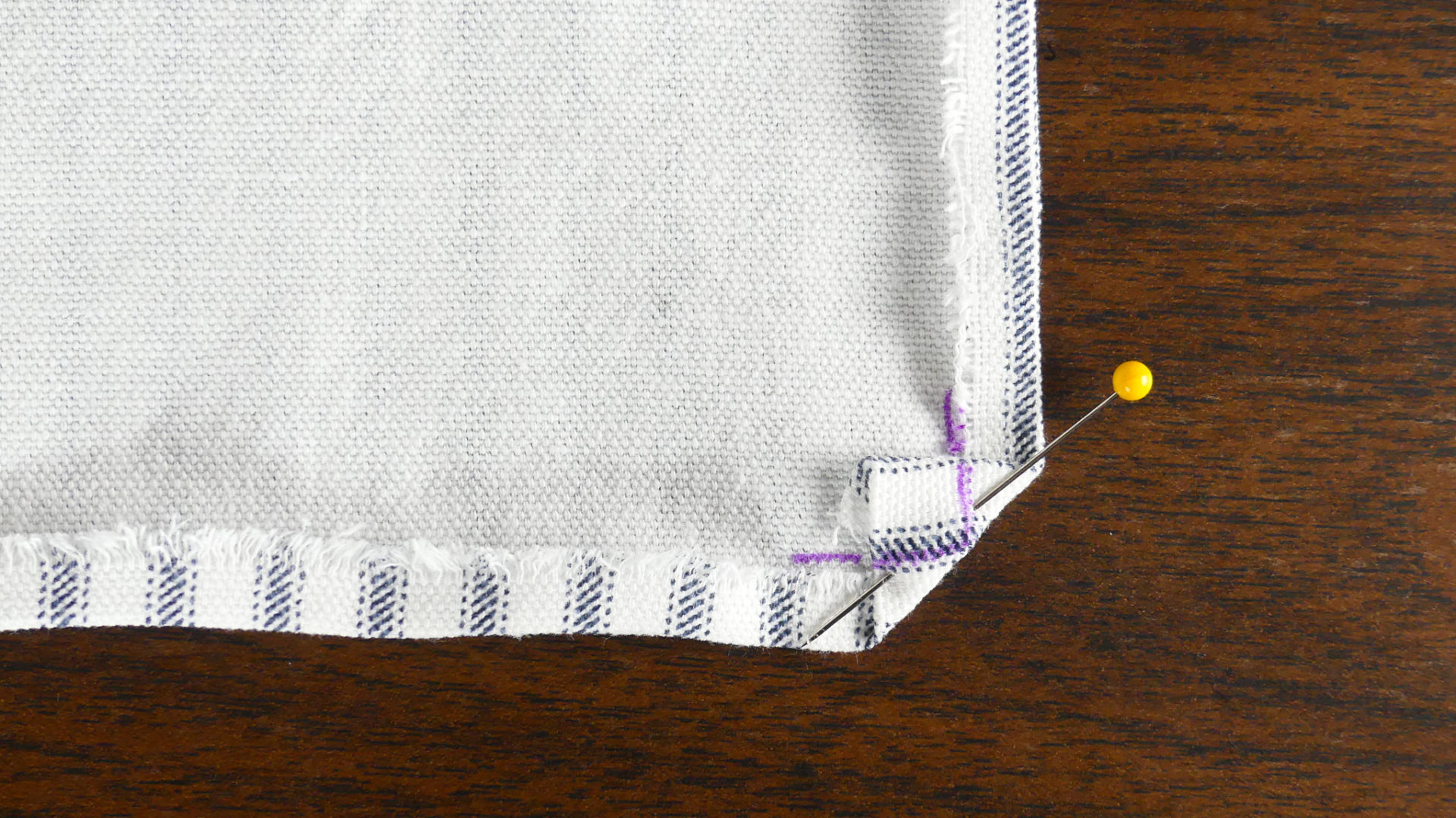 How to Sew Cloth Napkins With Mitered Corners