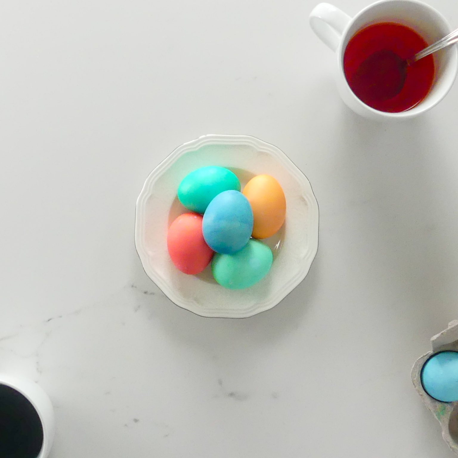 Dying Easter Eggs With Food Dye and Crayons