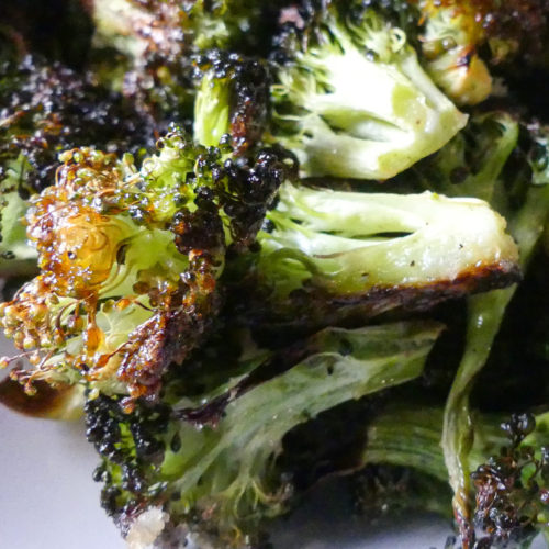 Crispy Oven-Roasted Broccoli with Lemon and olive oil