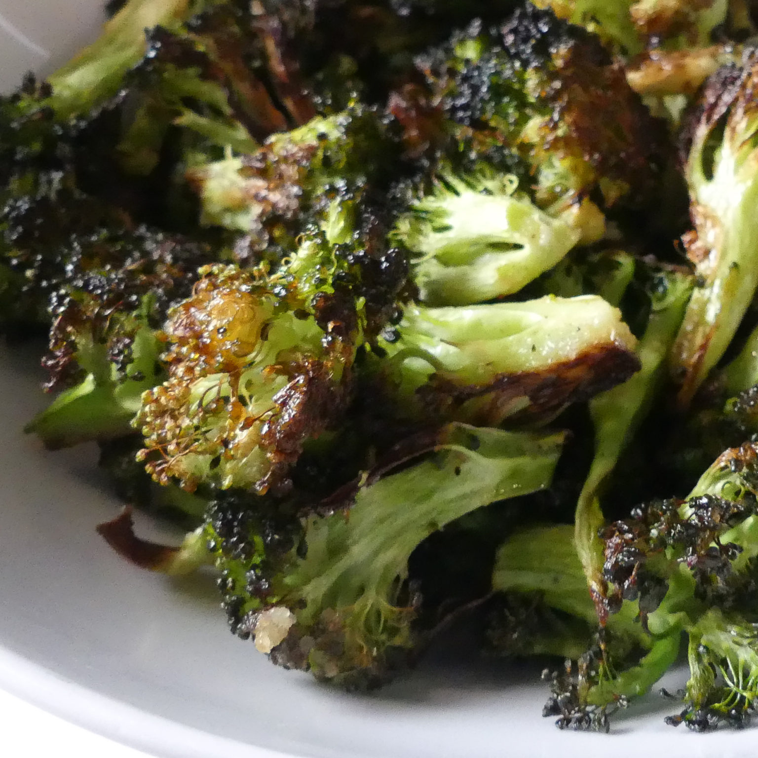 Crispy Oven-Roasted Broccoli with Lemon and olive oil
