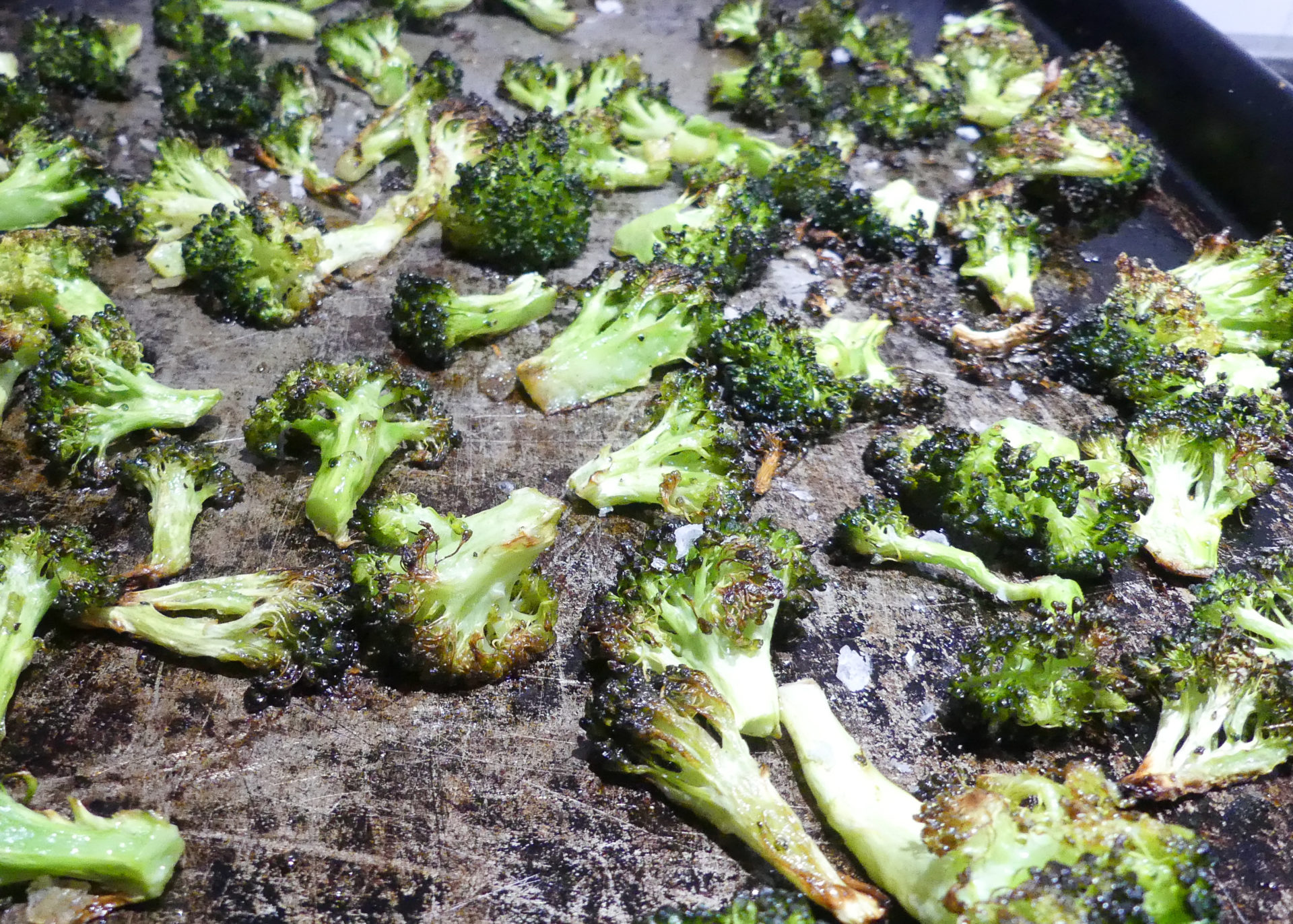 Crispy Oven-Roasted Broccoli with Lemon and olive oil