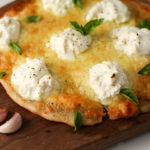 The Best White Pizza with Mozzarella, Garlic, and Ricotta