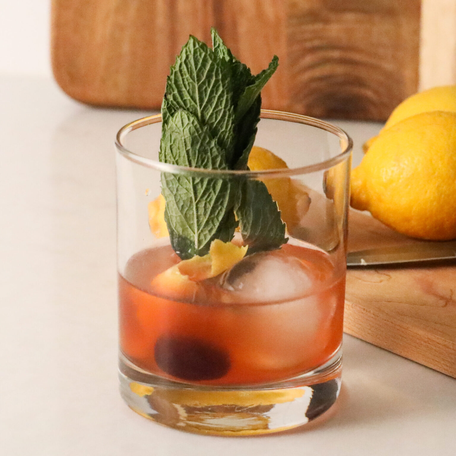 Bourbon Aperol Smash | A Whiskey Smash Cocktail Recipe